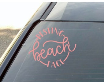 Beach Car Decal | Etsy