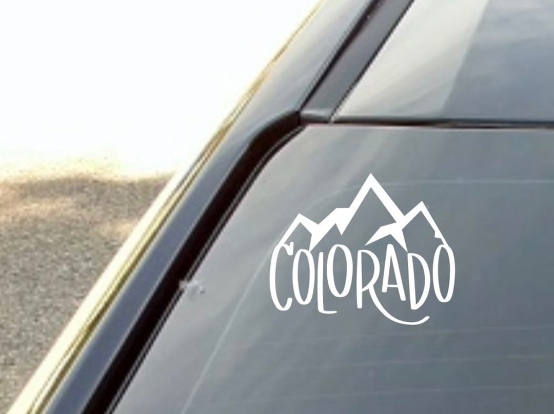 Colorado Vinyl Decal Sticker for Car Window, Helmet, Coffee Tumbler ...