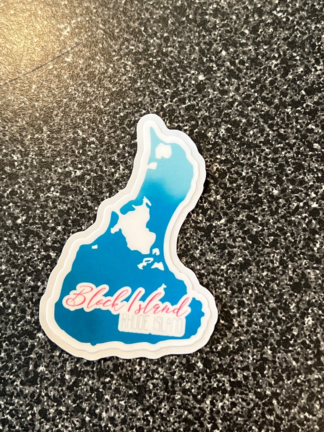 Block Island Rhode Island Vinyl Sticker: Water Resistant Laptop Decal ...