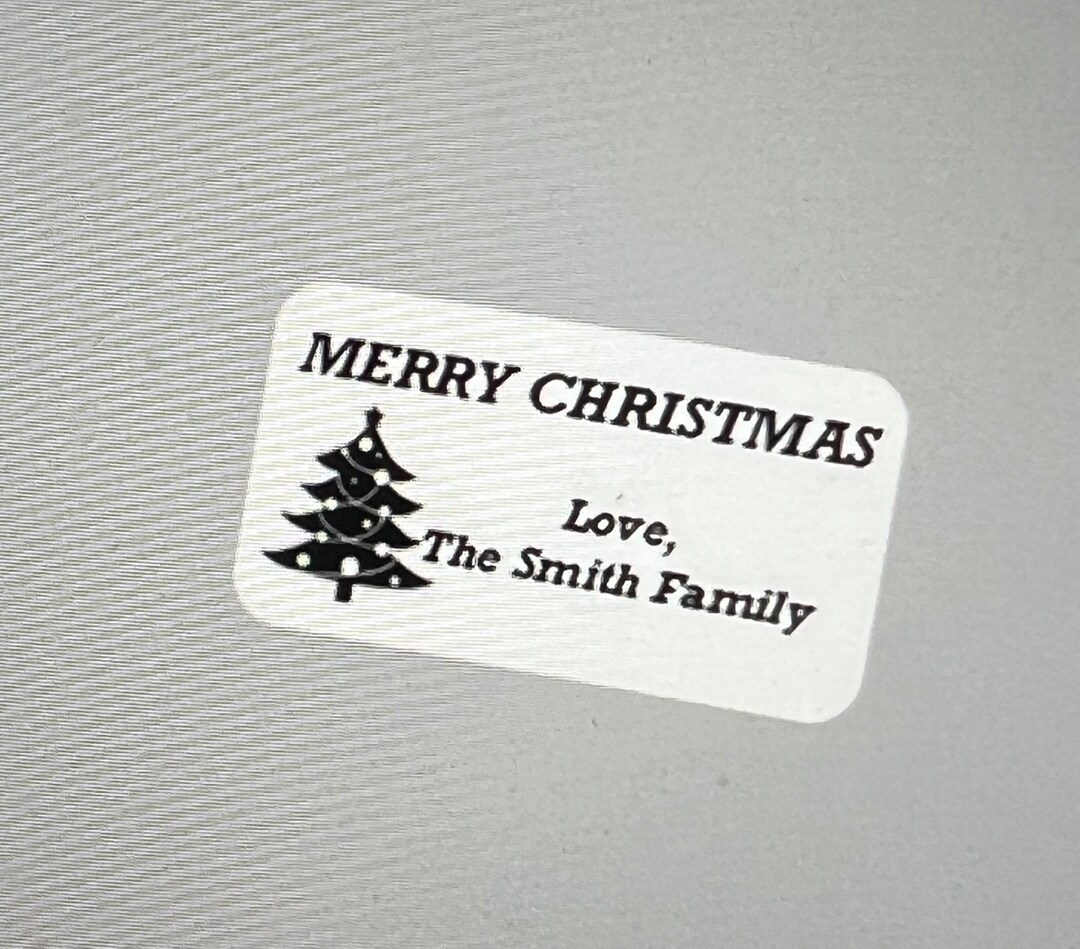 500 Christmas Envelope Labels, Thirty 2.5"x1.25” Happy Mail Stickers ...