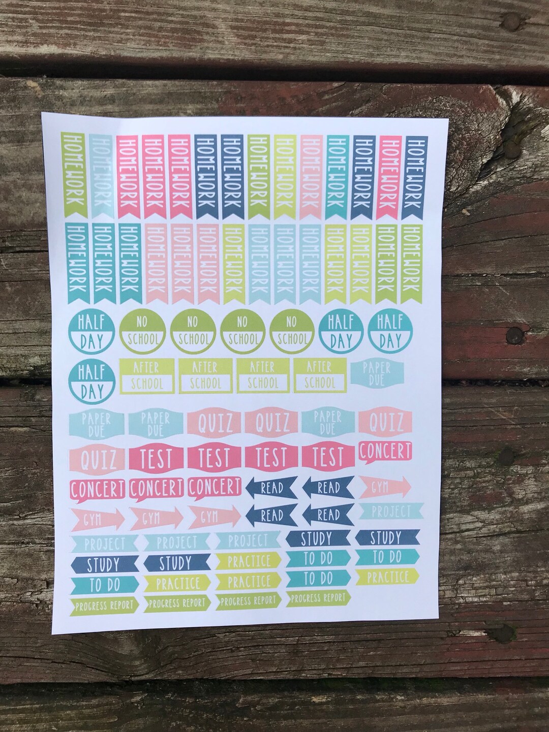 Planner Stickers, Back to School Planner, School Calendar, Teacher ...