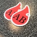 Blood Type Sticker 2.5" Sticker Decal, Sticker for Laptop or Water ...