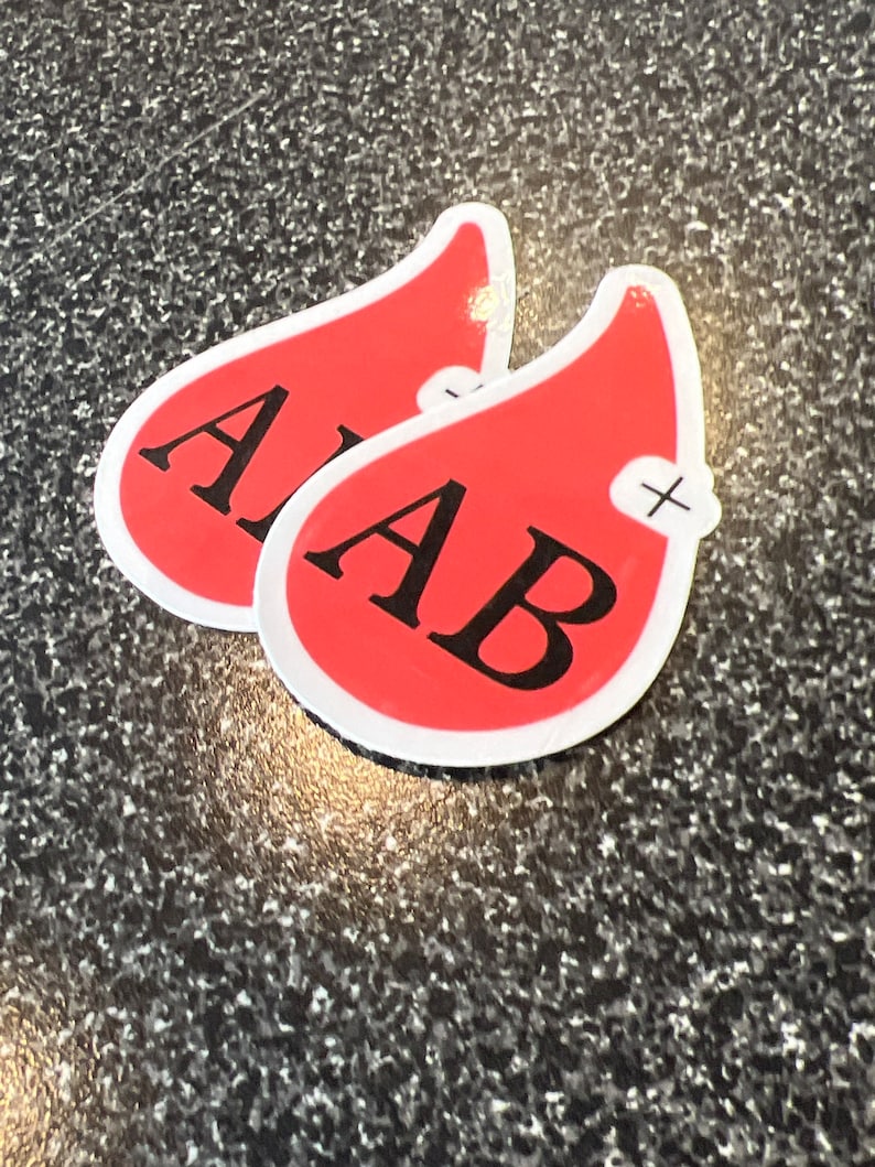 Blood Type Sticker 2.5 Sticker Decal Sticker for Laptop - Etsy