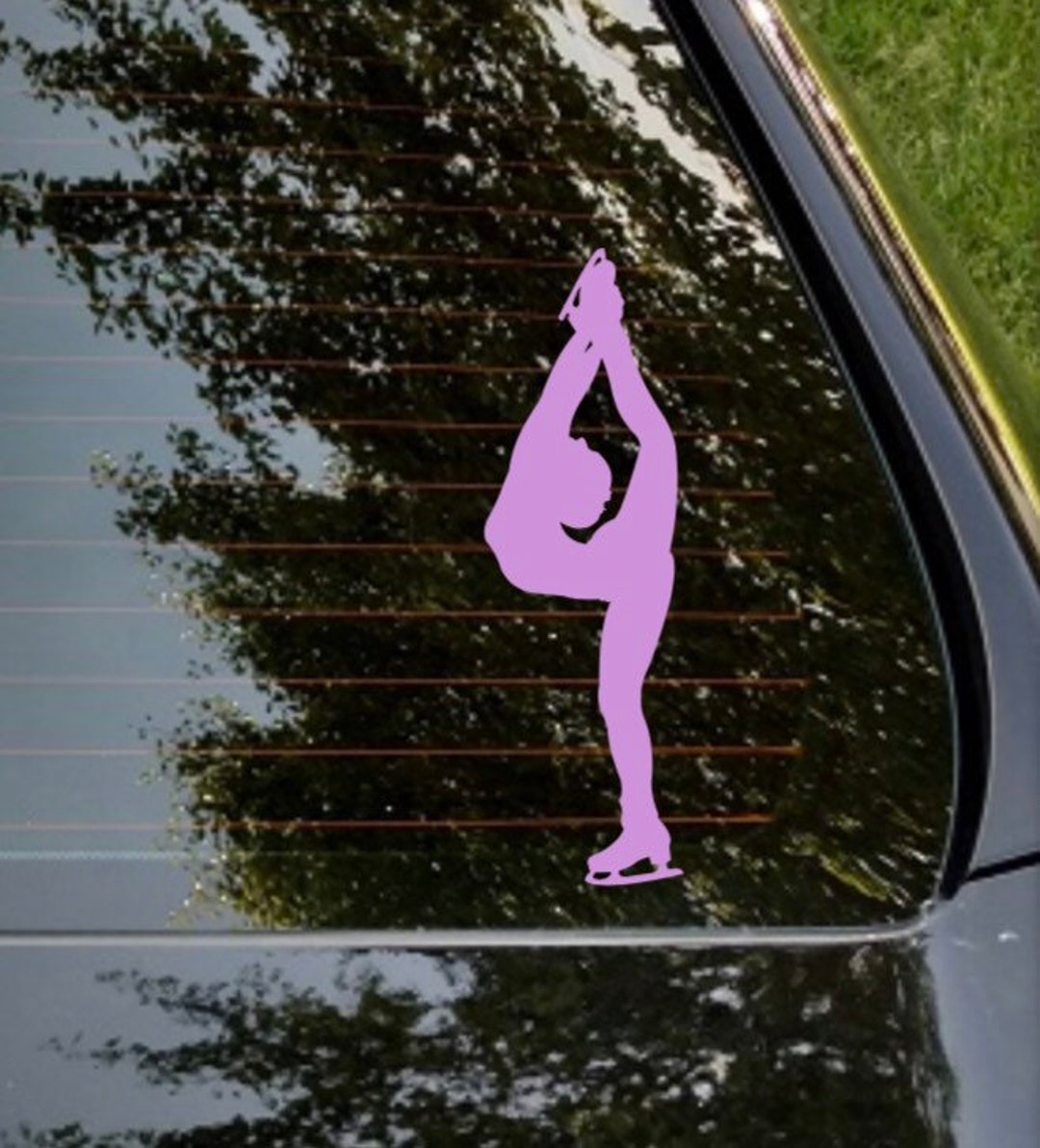 Ice Skating Vinyl Decal Sticker for Car Window, Laptop, Customization ...
