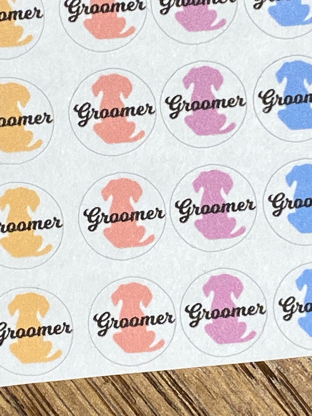 Mini Dog Groomer Planner Stickers, Money Planner, .5" Stickers, 24 ...