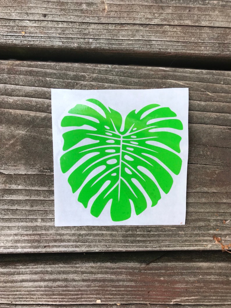Plant Leaf Vinyl Decal Sticker for Car Window or Laptop Plant - Etsy