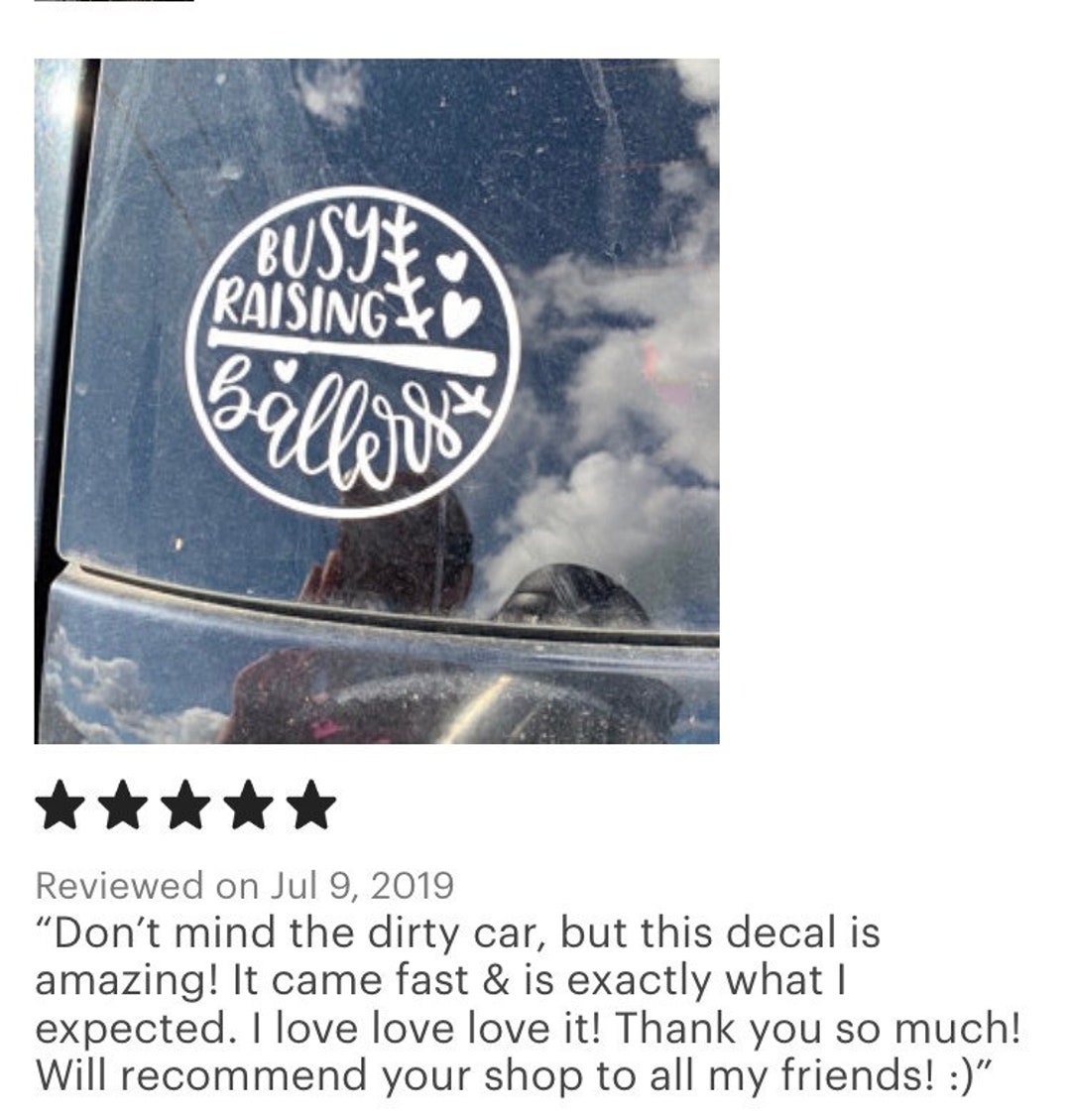 Busy Raising Ballers Decal: Baseball Softball Mom Car Window Tumbler - Etsy
