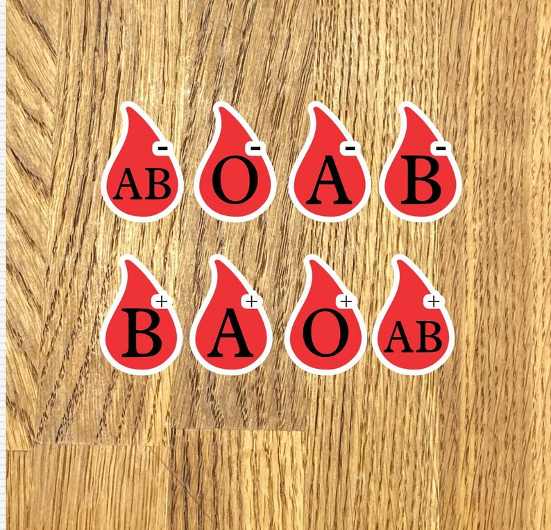 Blood Type Sticker 2.5 Sticker Decal Sticker for Laptop - Etsy