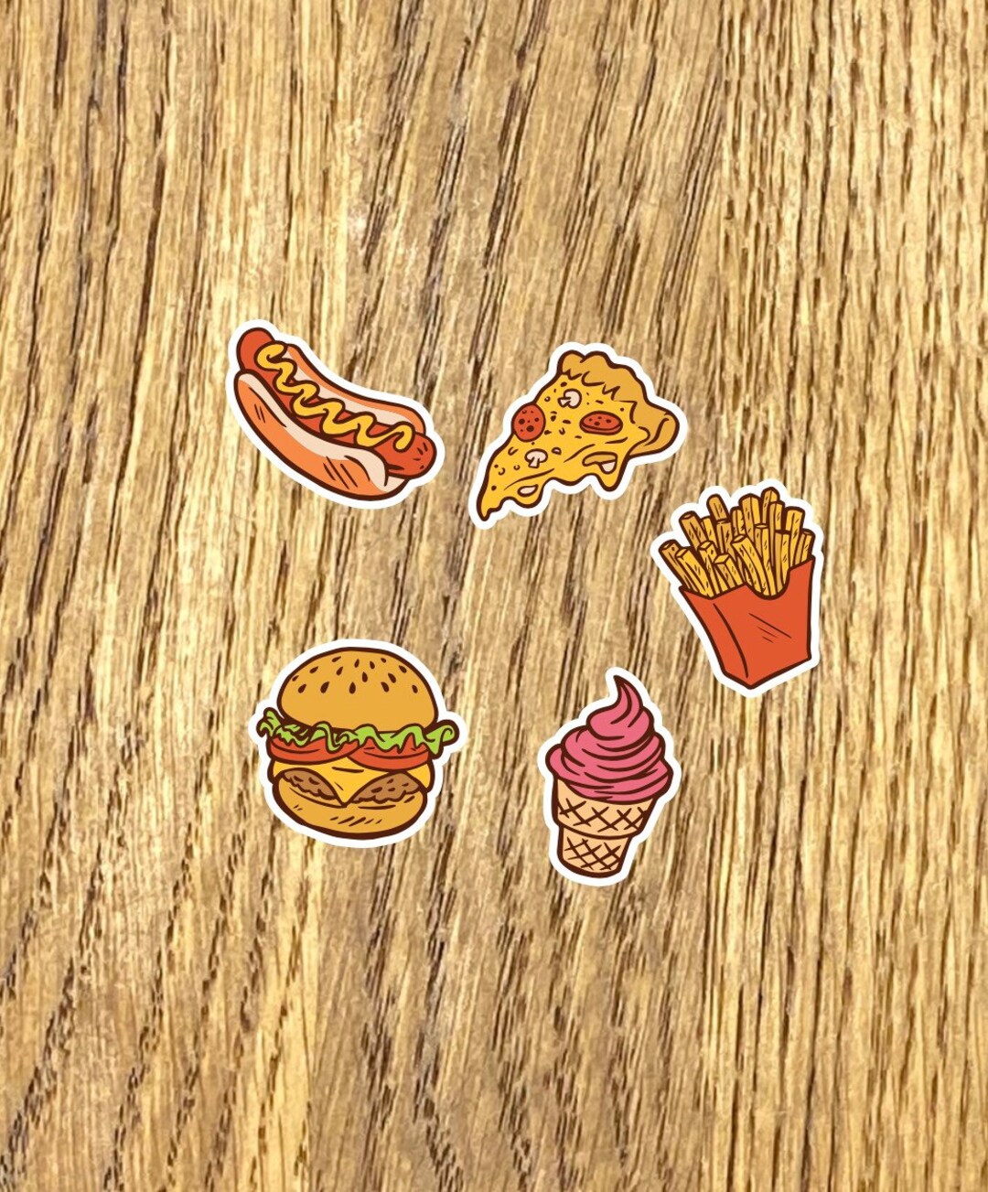 Junk Food Lover Sticker Set 2.5" Sticker Decal, Sticker for Laptop or ...