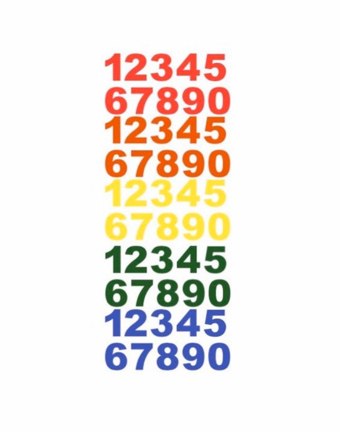 9" Race Car Numbers: Permanent Vinyl Decal - Etsy