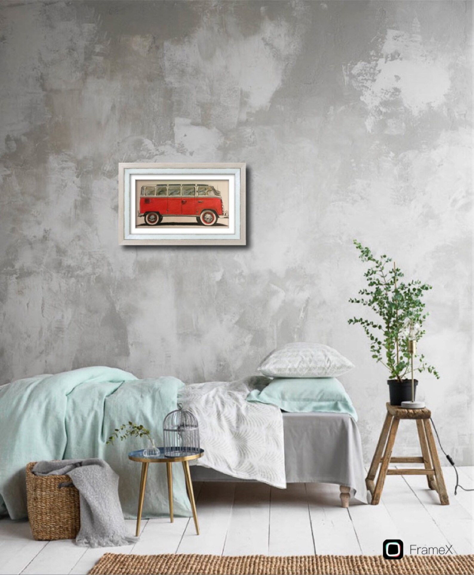 VW Bus Print of Original Pencil Drawing by Ryan Joyce of Crazy - Etsy