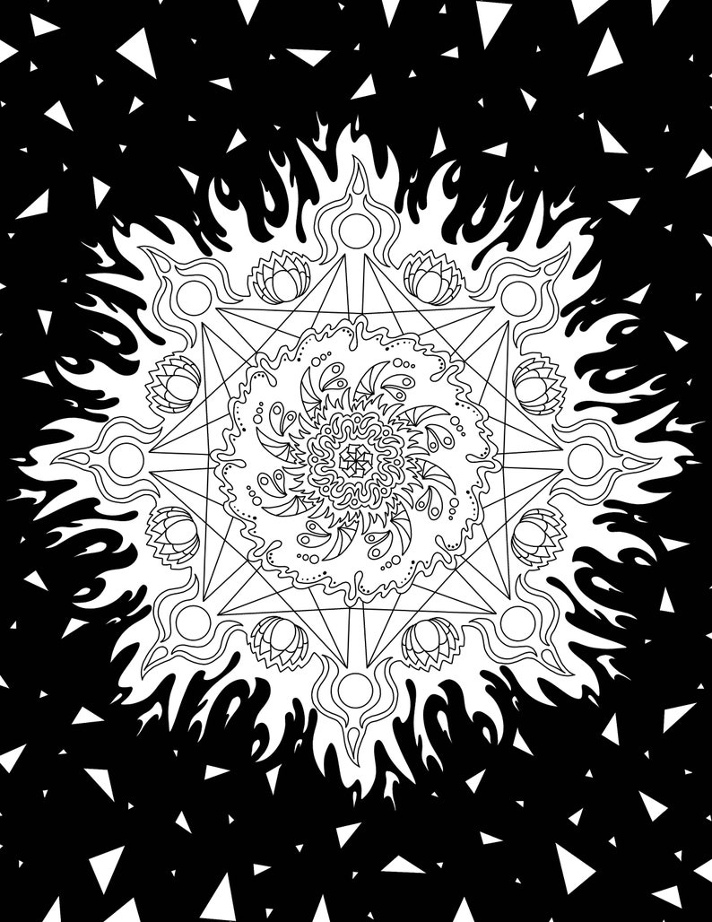 Color Me Calm Mandala Coloring Book - Etsy