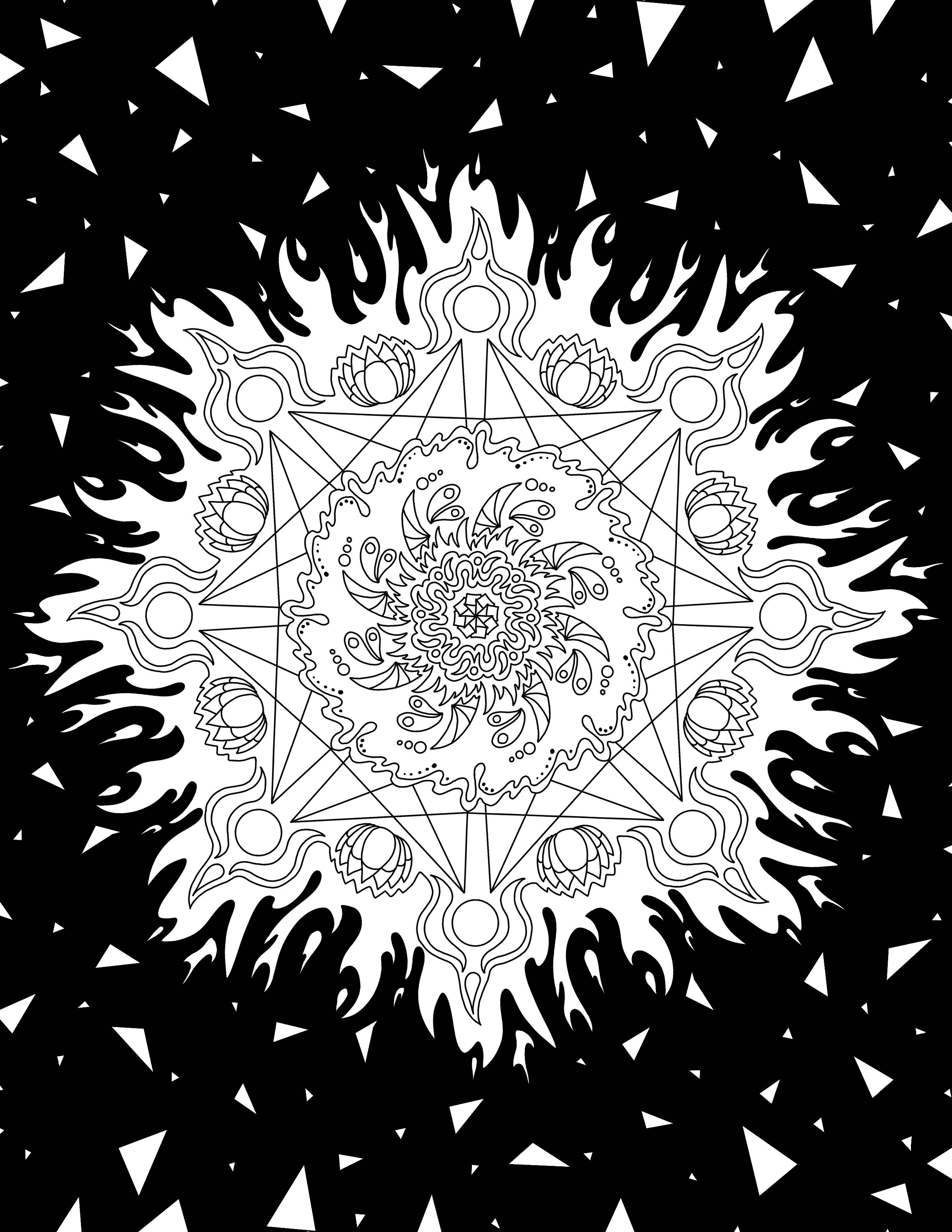 Color Me Calm Mandala Coloring Book - Etsy