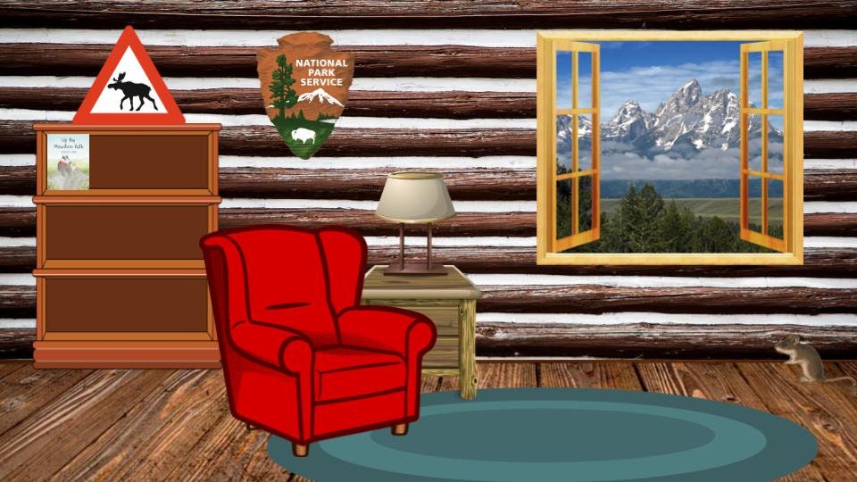 Virtual Classroom - Log Cabin Scene With Links - Etsy