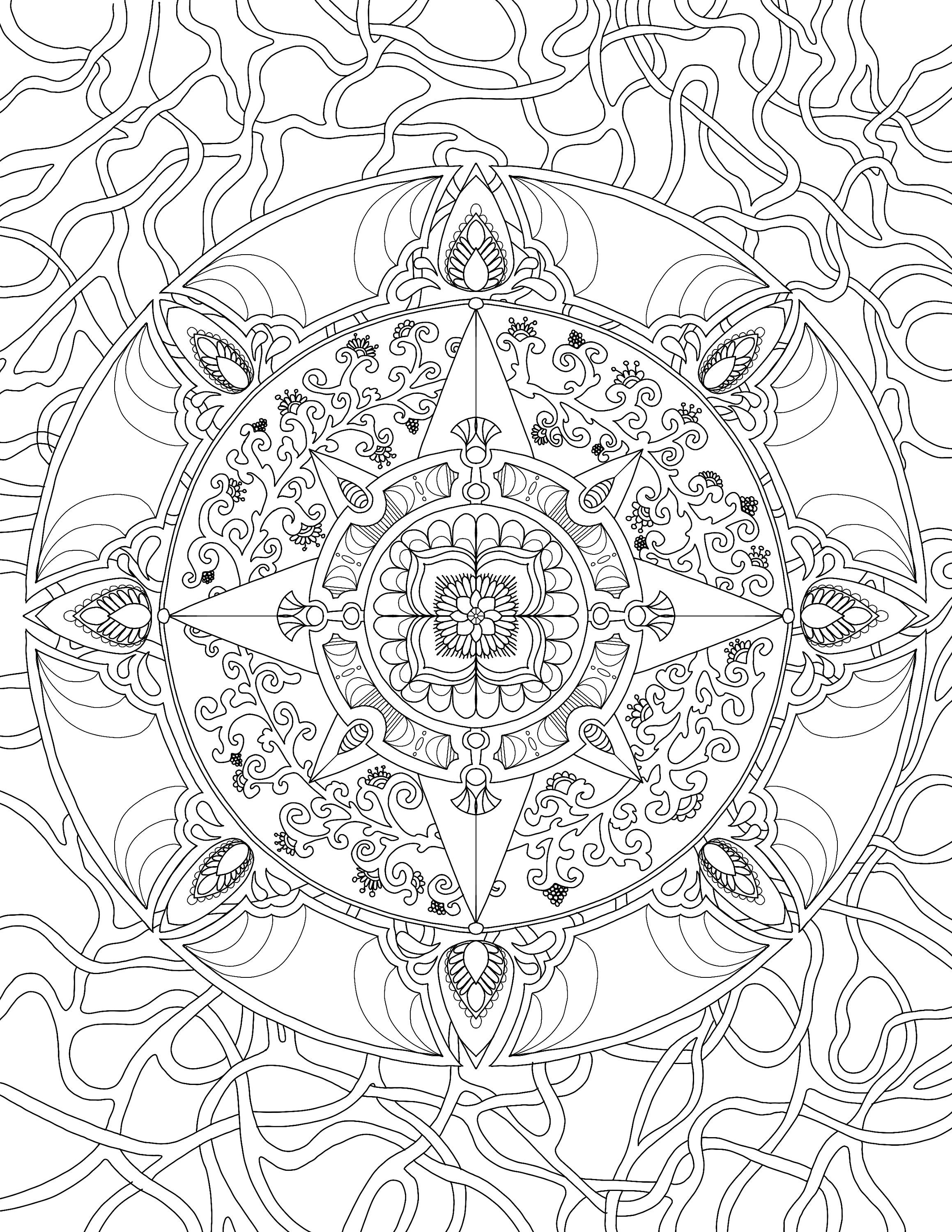 Color Me Calm Mandala Coloring Book - Etsy