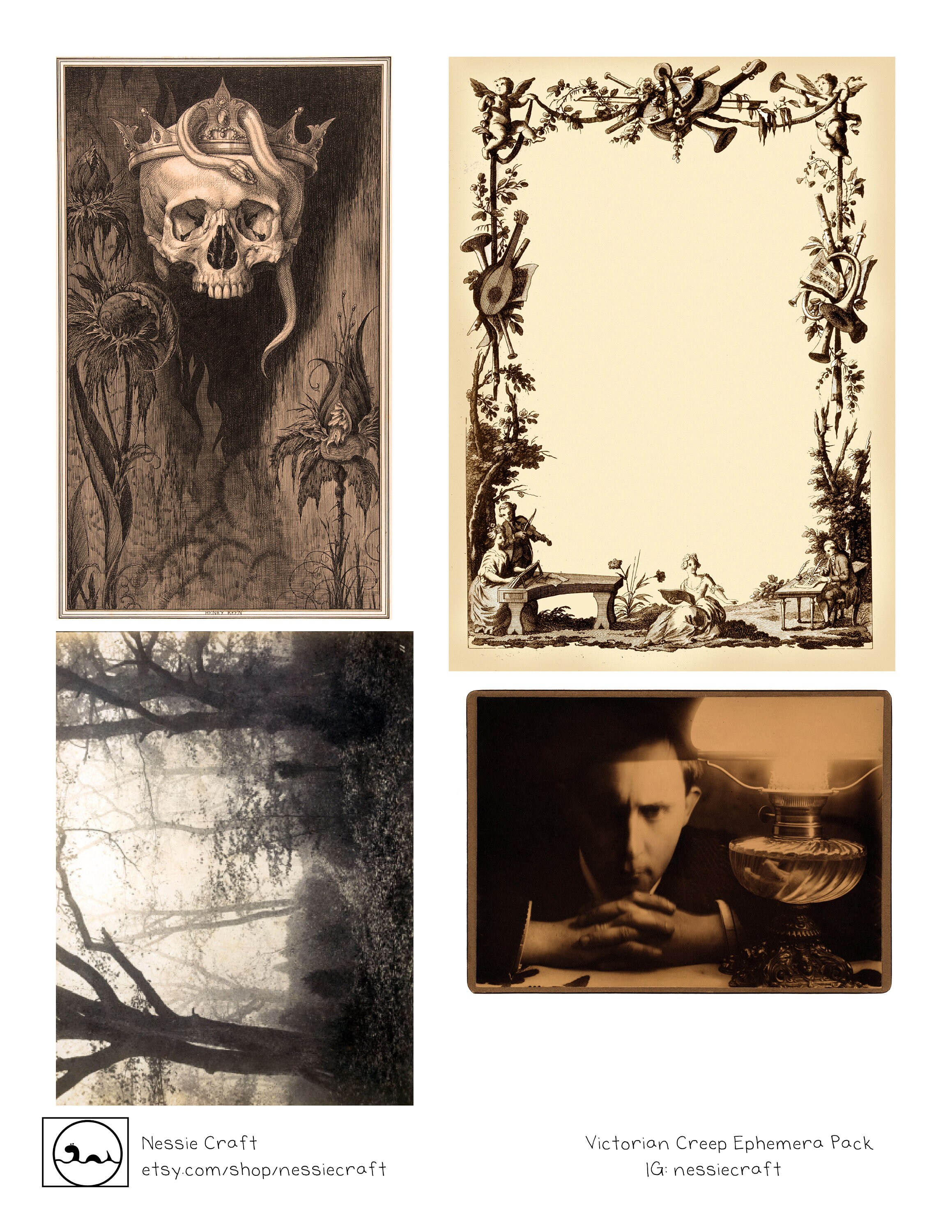 Victorian Creep Ephemera Pack - Etsy