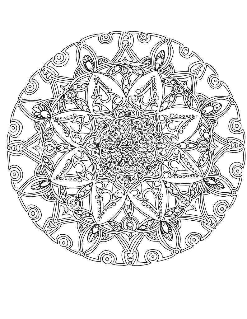 Color Me Calm Mandala Coloring Book - Etsy