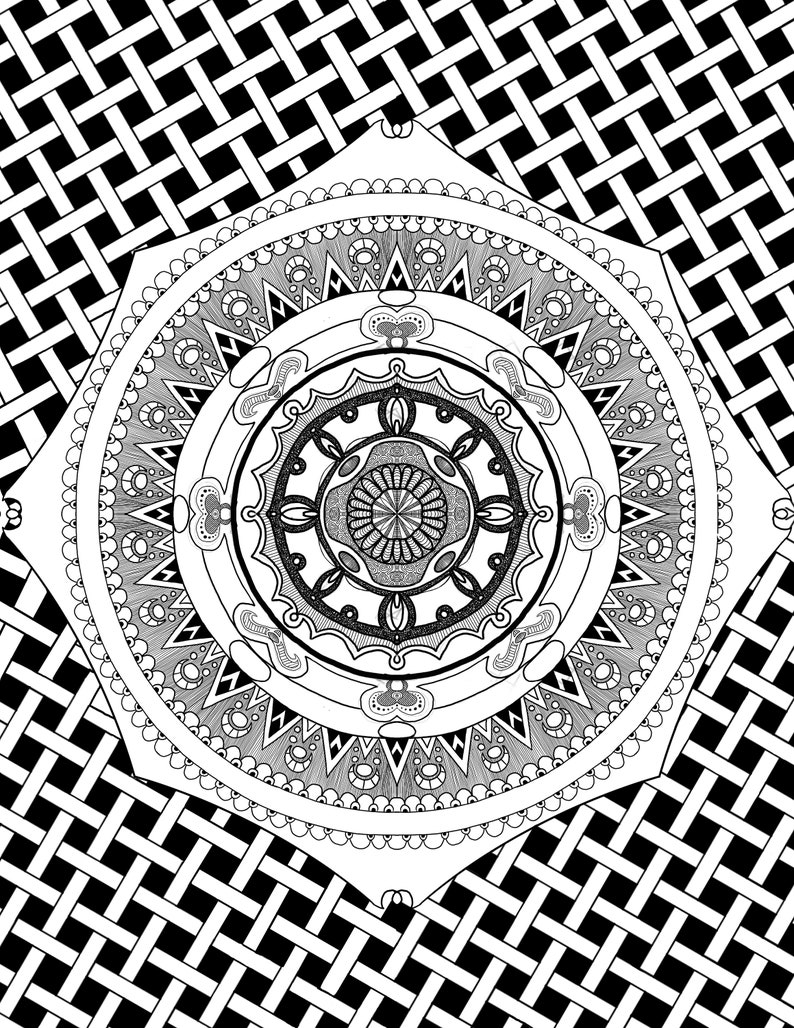 Color Me Calm Mandala Coloring Book - Etsy