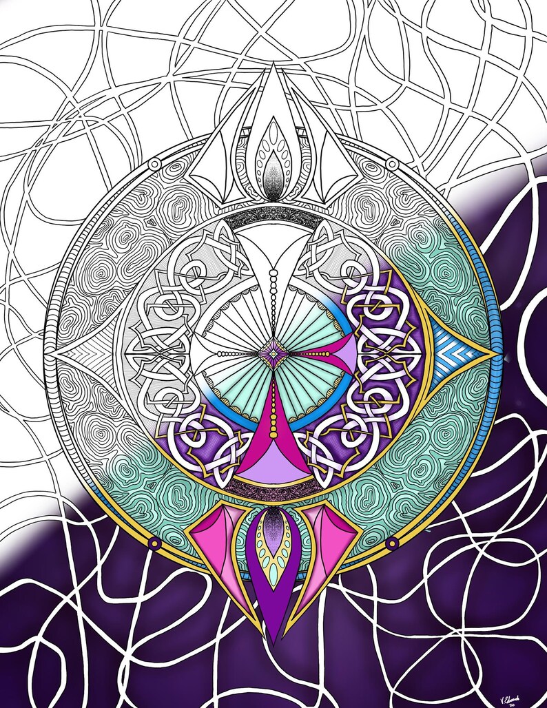 Color Me Calm Mandala Coloring Book - Etsy