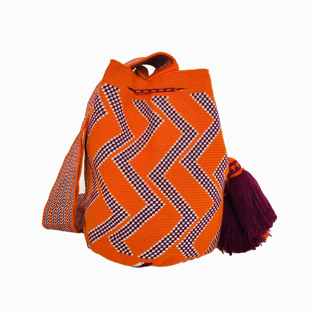 Mustard Wayuu Mochila Bag / Pattern Crossbody Bag / Market Tote ...