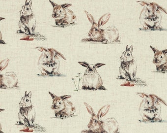 Rabbit fabric | Etsy