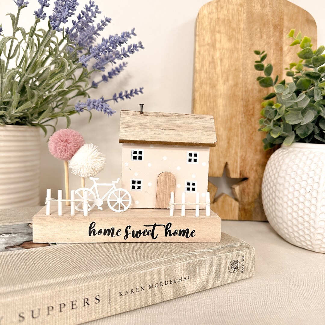 Home Sweet Home Wooden Standing House Decoration - Etsy UK