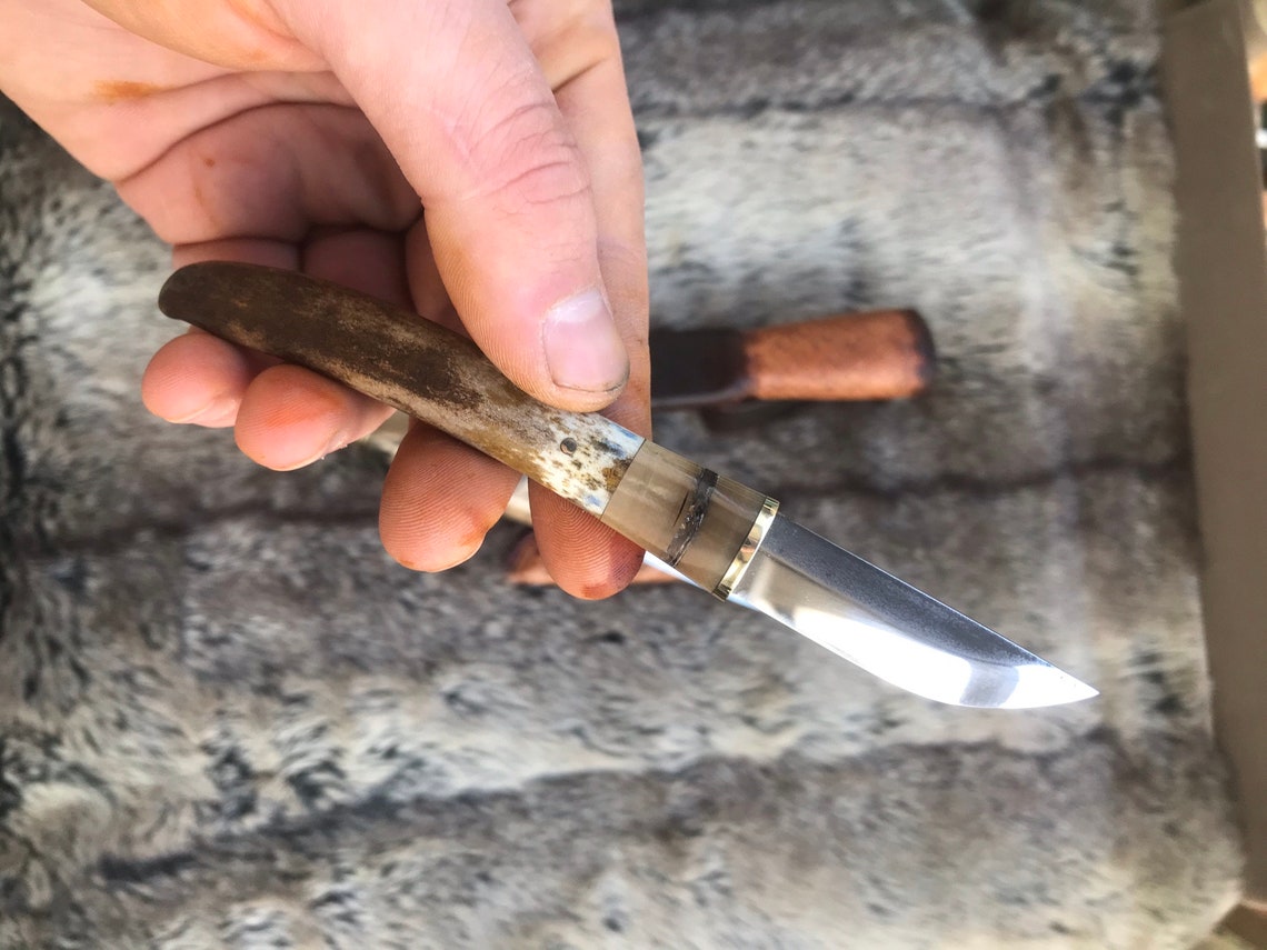 Custom Puukko Knife Kit 1 Million Year Old Handle - Etsy