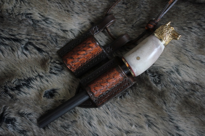 Custom Wolf Ferro Rod Firesteel - HF Survival School - Bushcraft Shop ...