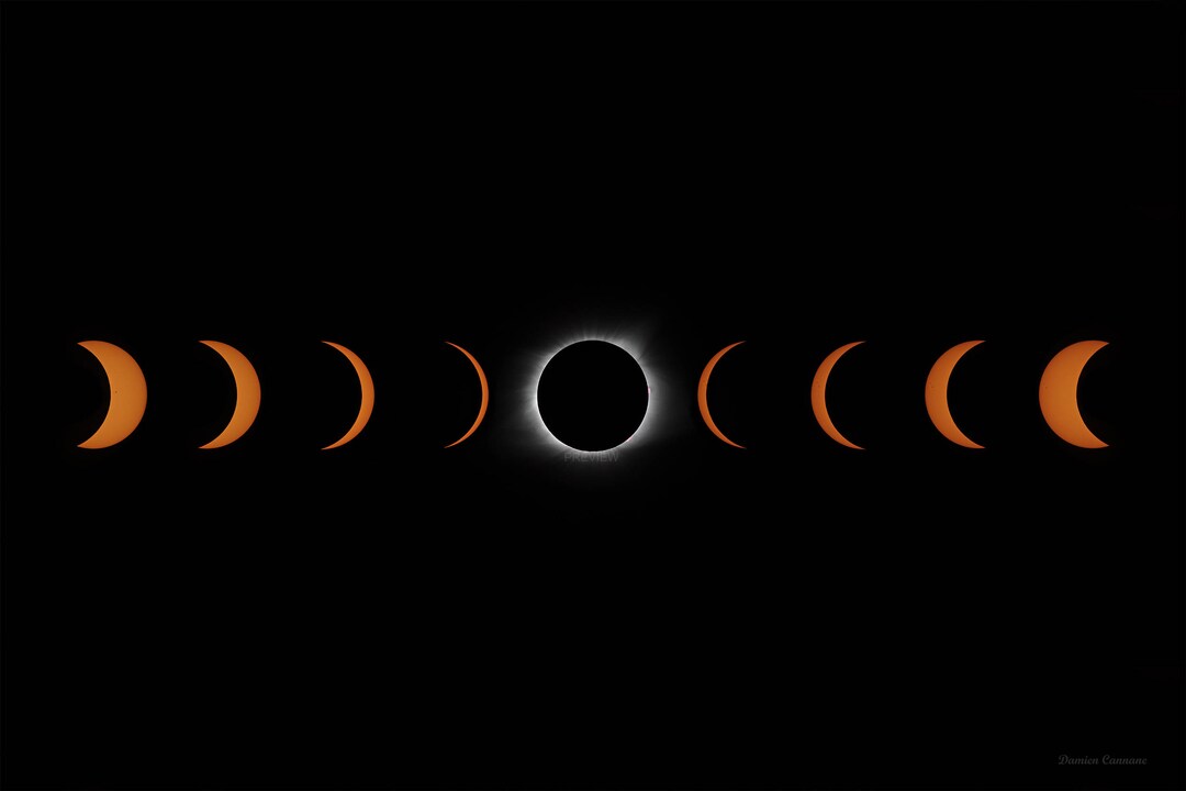 Solar Eclipse Time Lapse Collage - Etsy