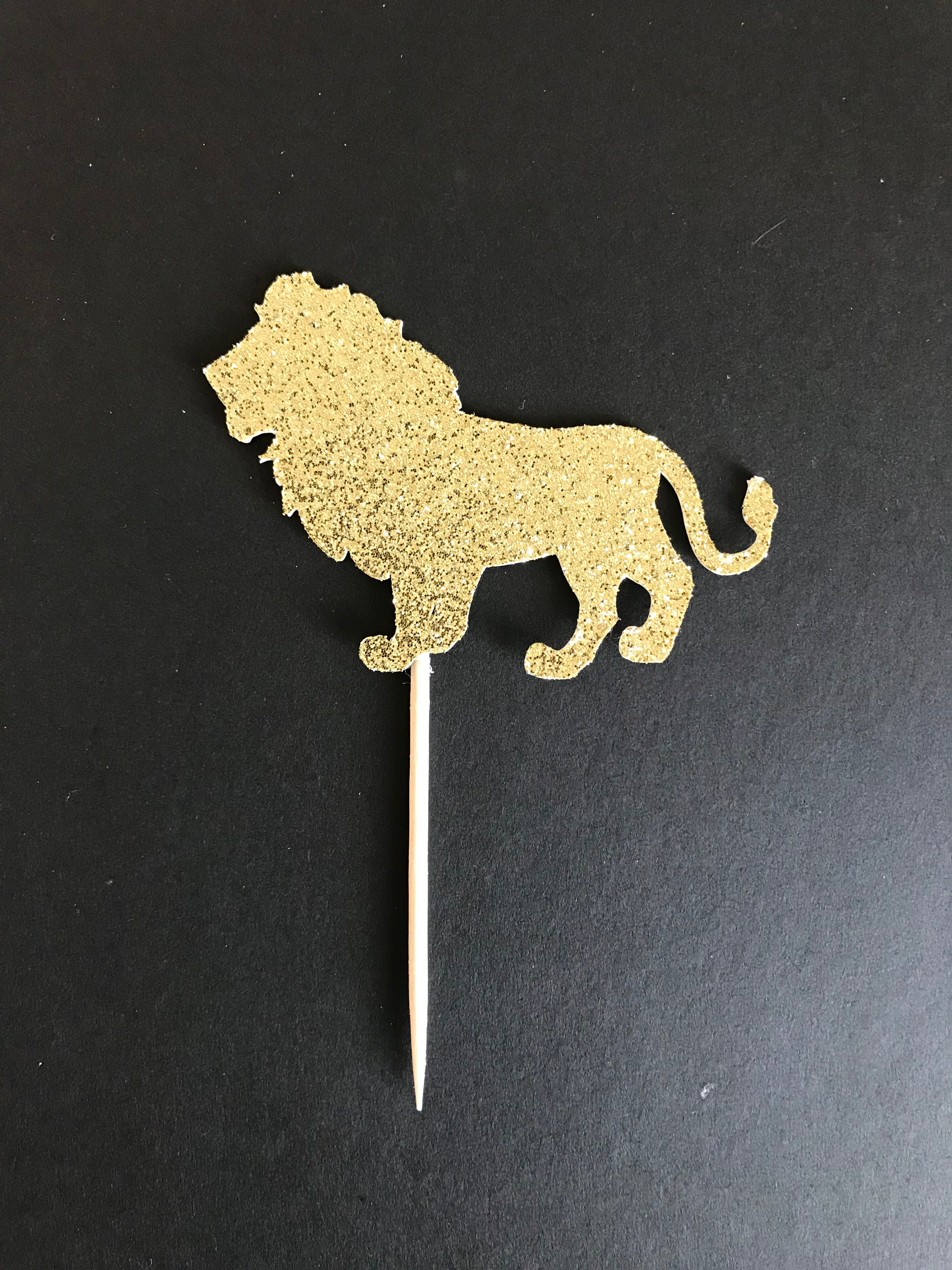 Lion Cupcake Toppers Decorations Celebration Birthday - Etsy