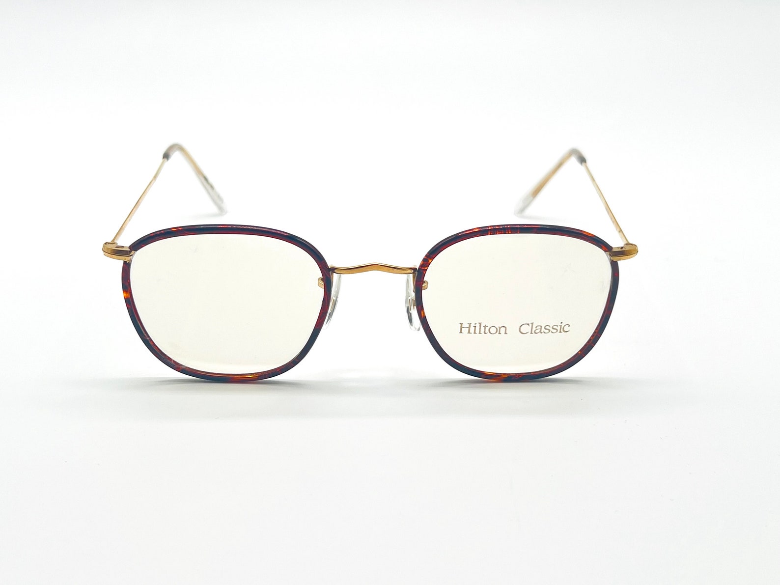 Vintage Hilton Classic 3 Chestnut Quadra Eyeglasses | Optical Frame ...