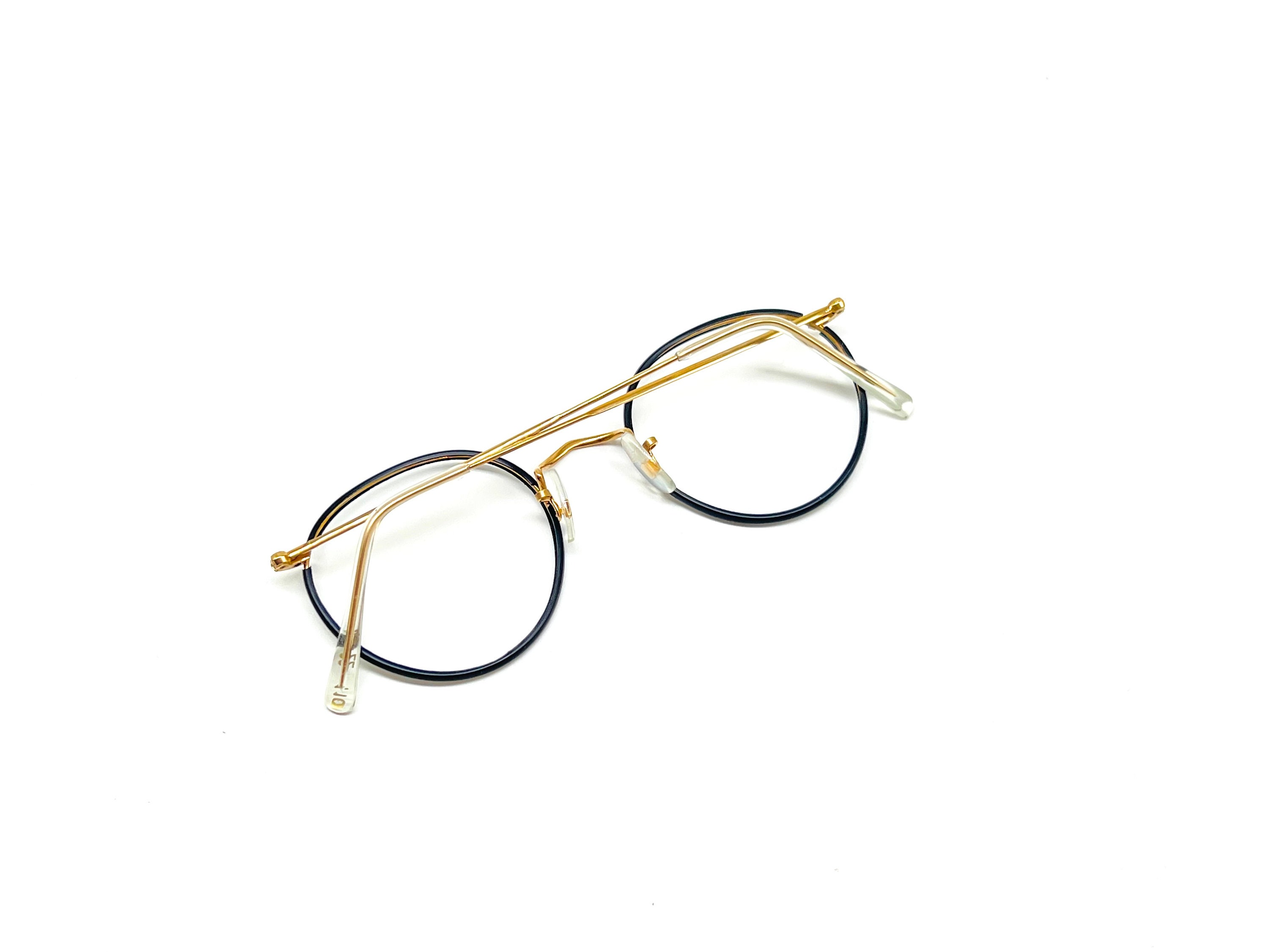 Hilton Classic 1 Panto Black Gold Vintage 14K Rolled Gold Eyeglasses ...