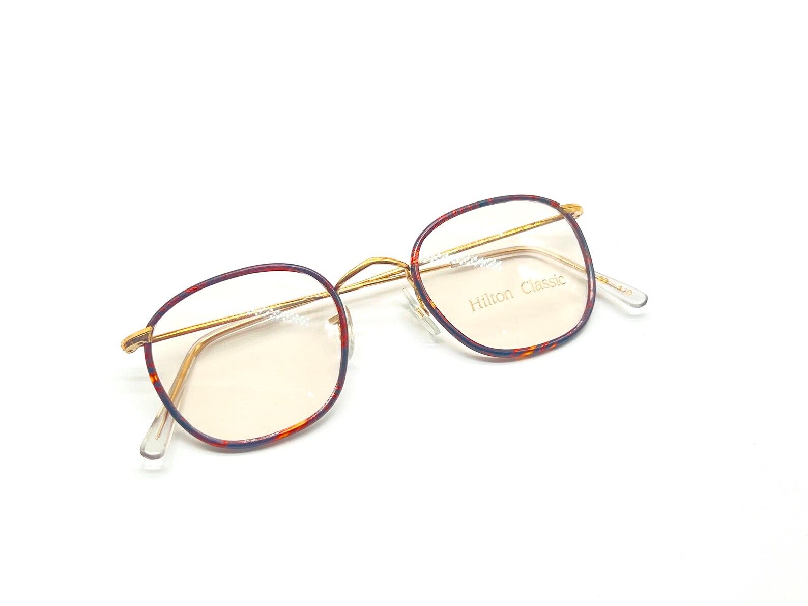 Vintage Hilton Classic 3 Chestnut Quadra Eyeglasses | Optical Frame ...