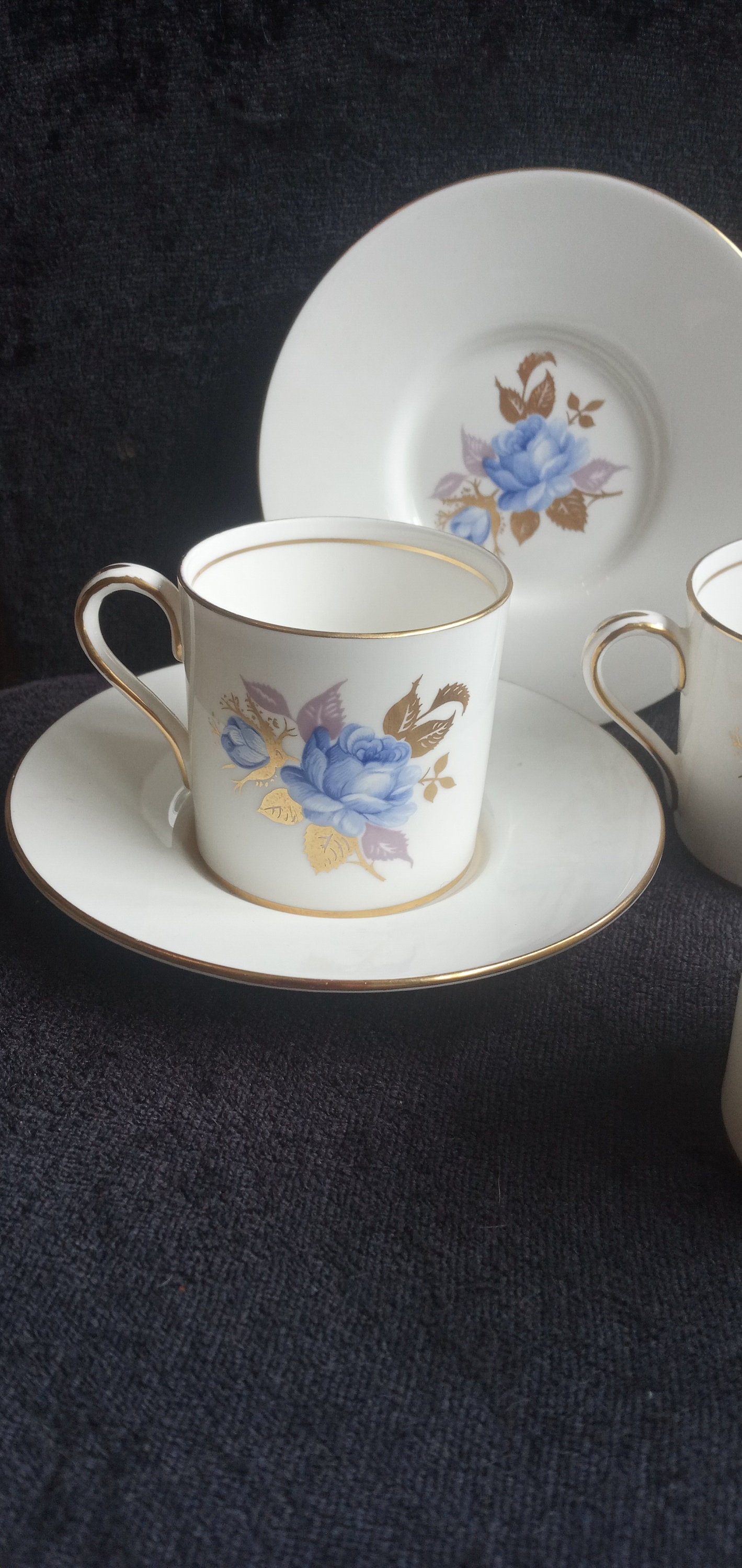 Beautiful Set of Four 1930s Aynsley Pottery Bone China - Etsy
