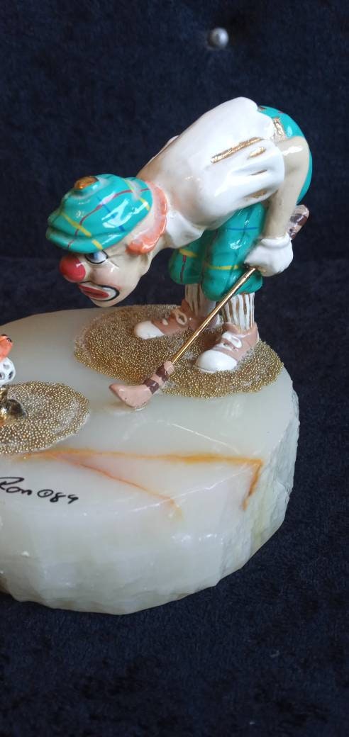 Fun Ron Lee Clown Figurine TEE OFF Collectible Golfing Clown - Etsy