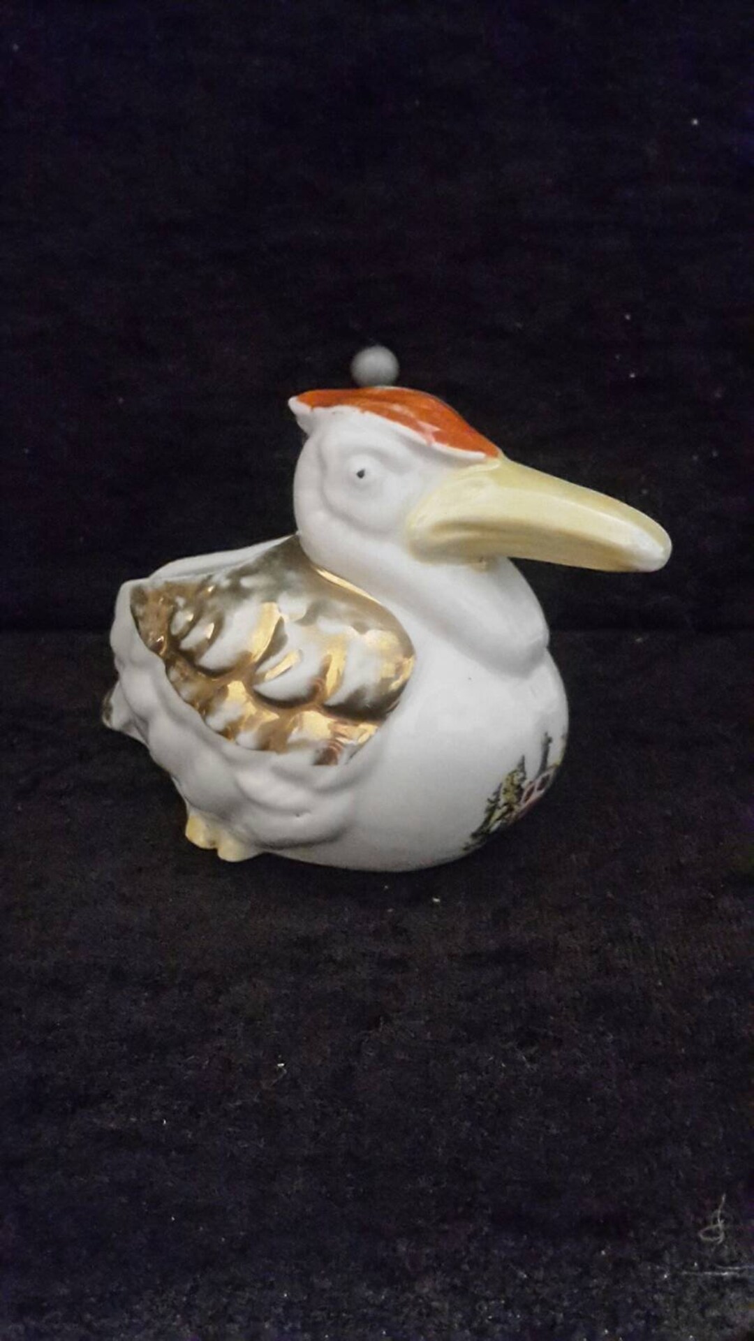 Japanese Red Crane .crested Ware Southampton. Toothpick Holders ...
