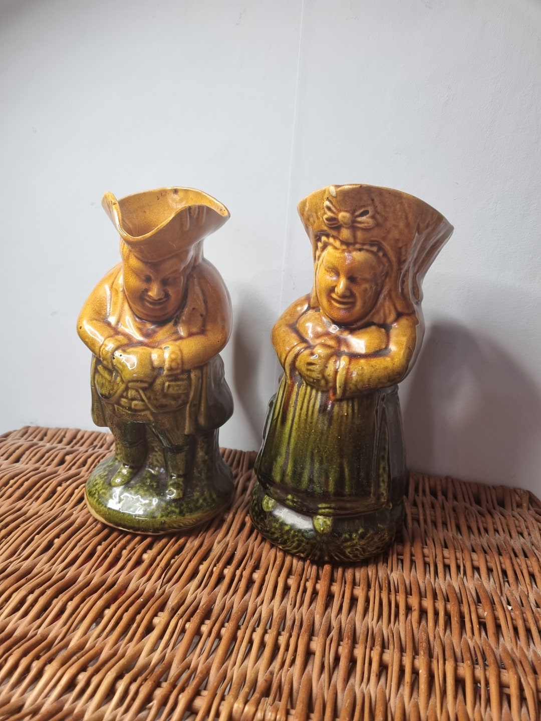 Fabulously Rare 1840s Staffordshire English Majolica Toby Jug Husband ...