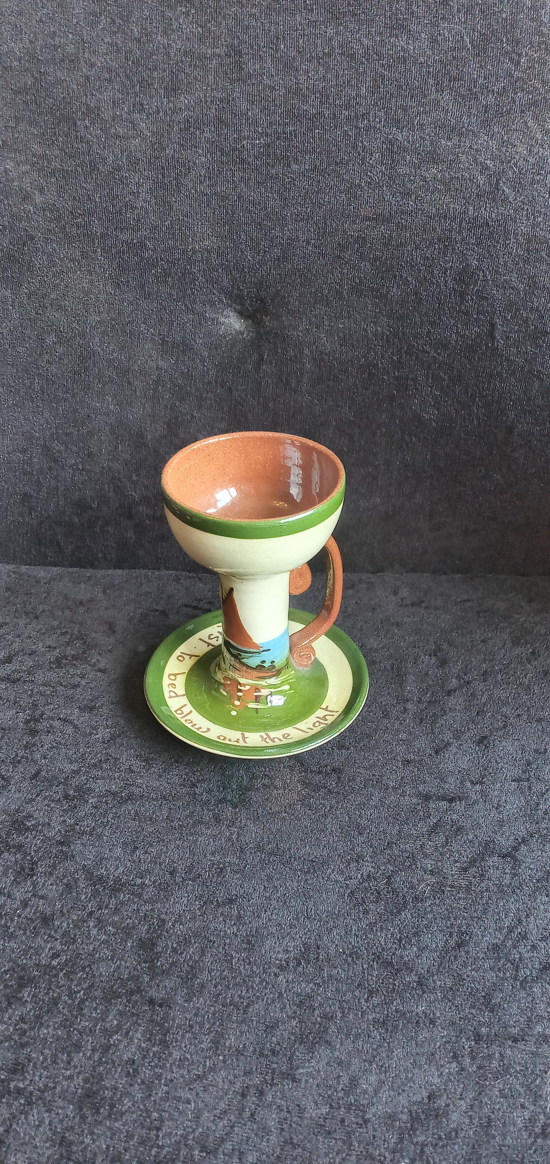 Sweet Fishing Boat or Sailing Boat Design Motto Ware Devon Pottery ...