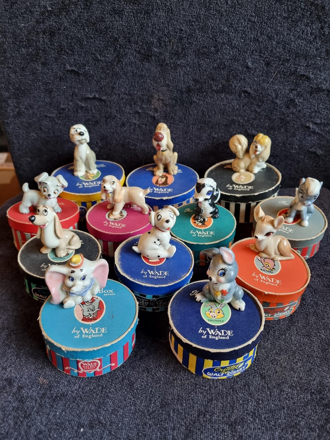 Amazing Collection of WADE Disney Hatbox Collection Whimsies. Lady and ...