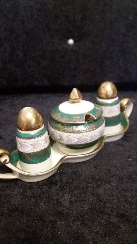 Vintage Meiko China Hand Painted Japanese Cruet Set.fabulous | Etsy