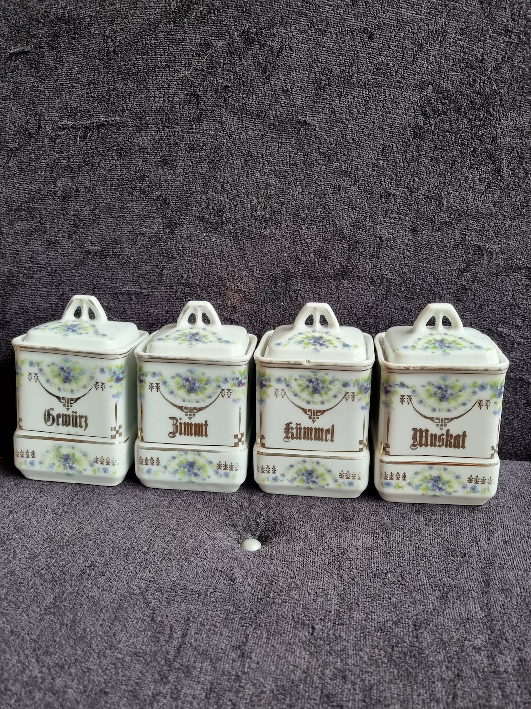 Lovely Set of 4 1930s German Spice Storage Jars. - Etsy