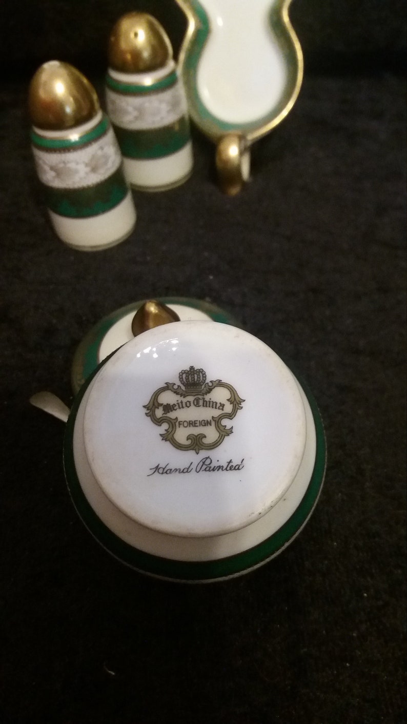 Vintage Meiko China Hand Painted Japanese Cruet Set.fabulous | Etsy