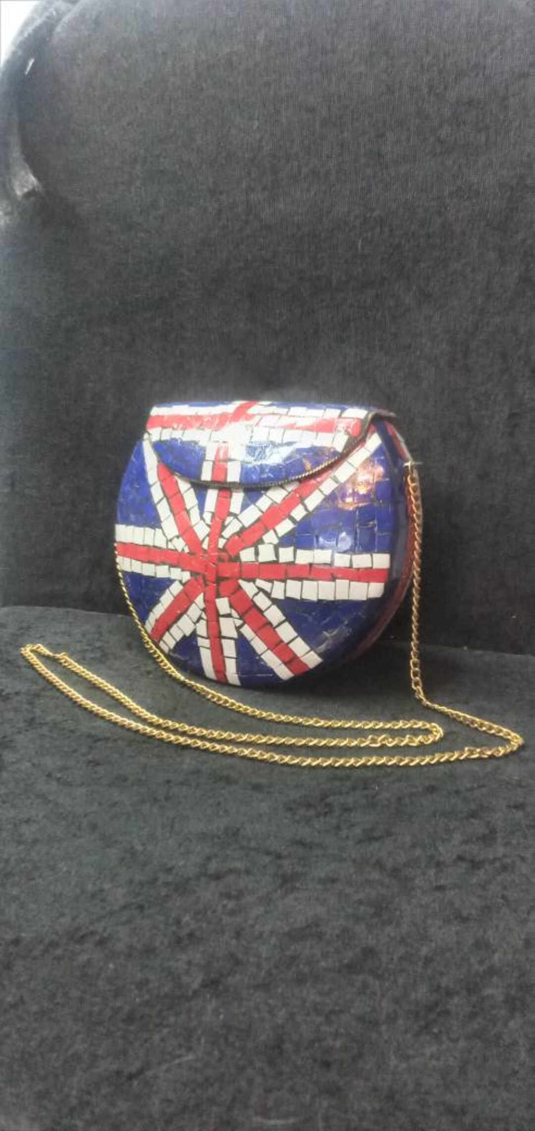 Metal Stone Union Jack Decorated Bag Clutch Bag a Handmade Bag Unique ...