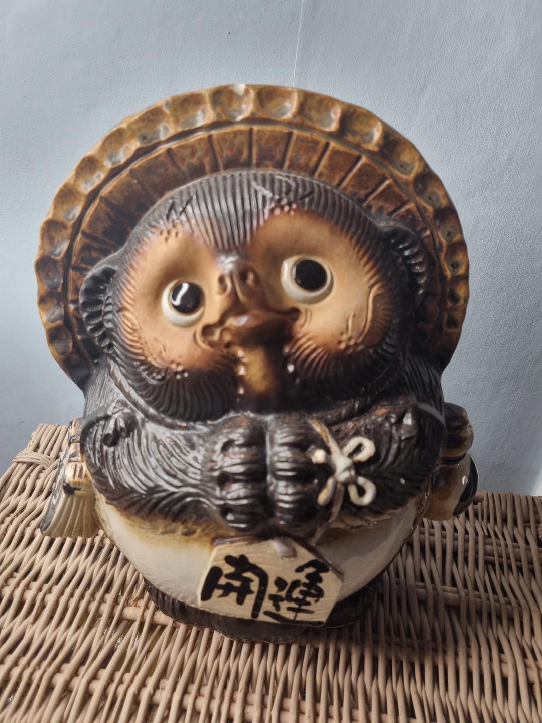 Shigaraki Ware Tanuki Raccoon Dog Figurine, Height Approx 25cm, Good ...