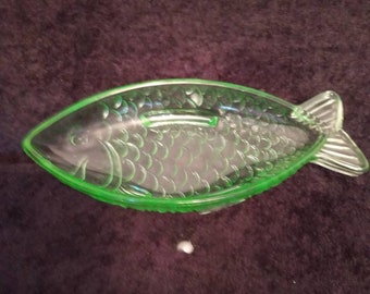 Glass Fish Dish | Etsy