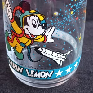 Rare 1980s Mickey Mouse Disney Tokyo Kirin Lemon Glass.astronaut on ...