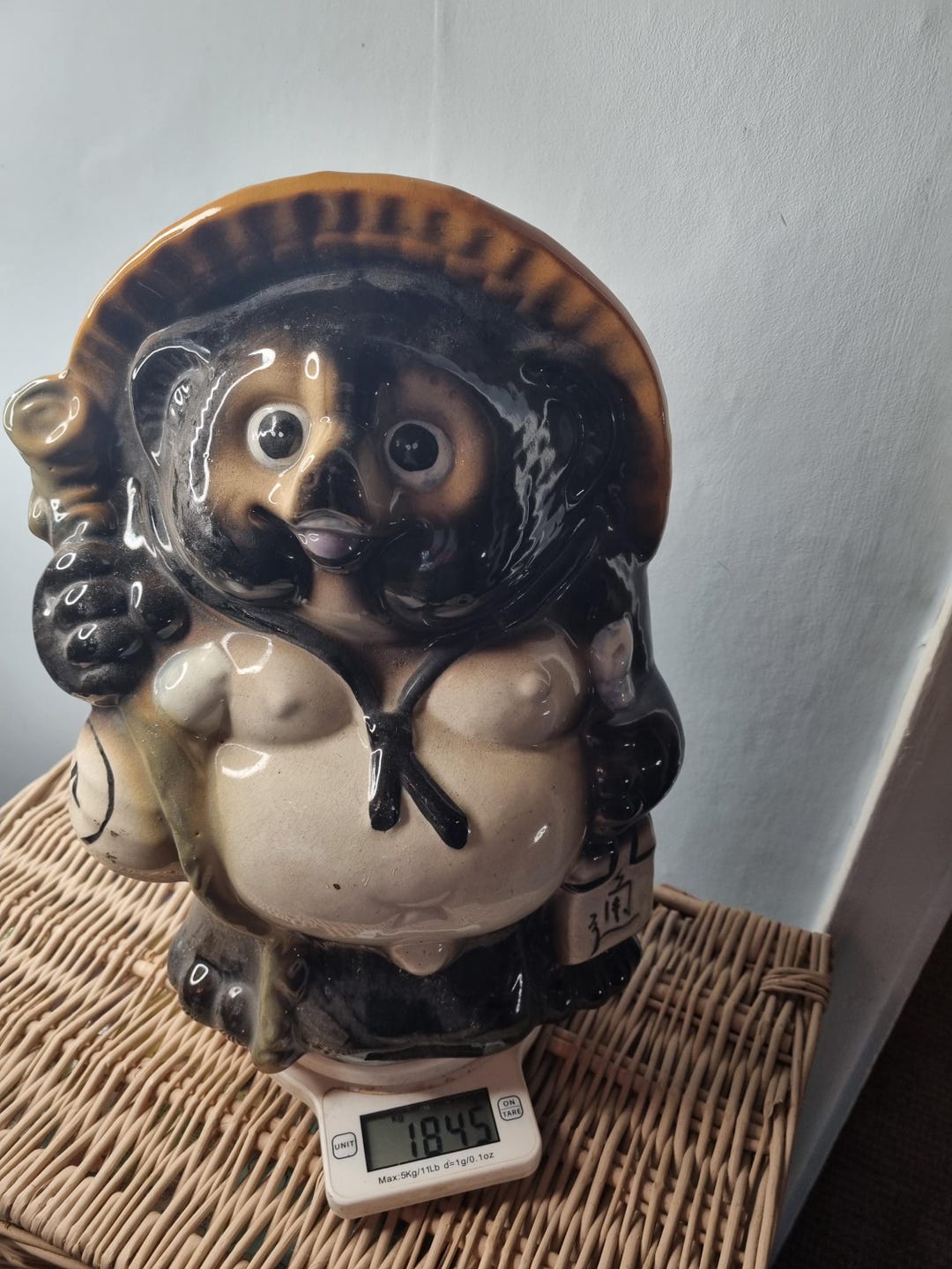 Shigaraki Ware Tanuki Raccoon Dog Figurine, Height Approx 29cm, Good ...