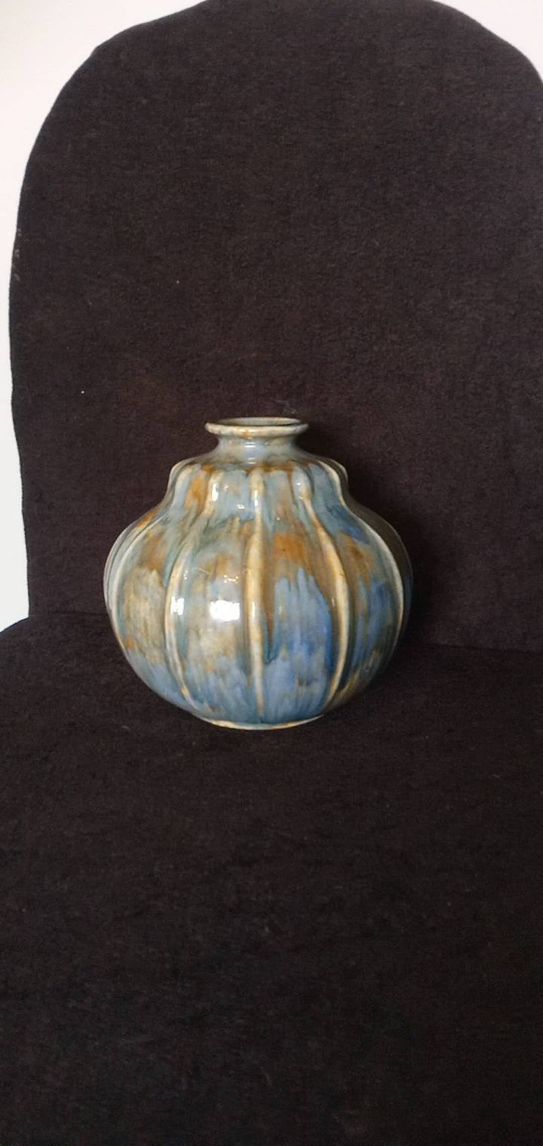 Francis Pope Designed Doulton Lambeth Gourd Shape Art Pottery Mottled ...