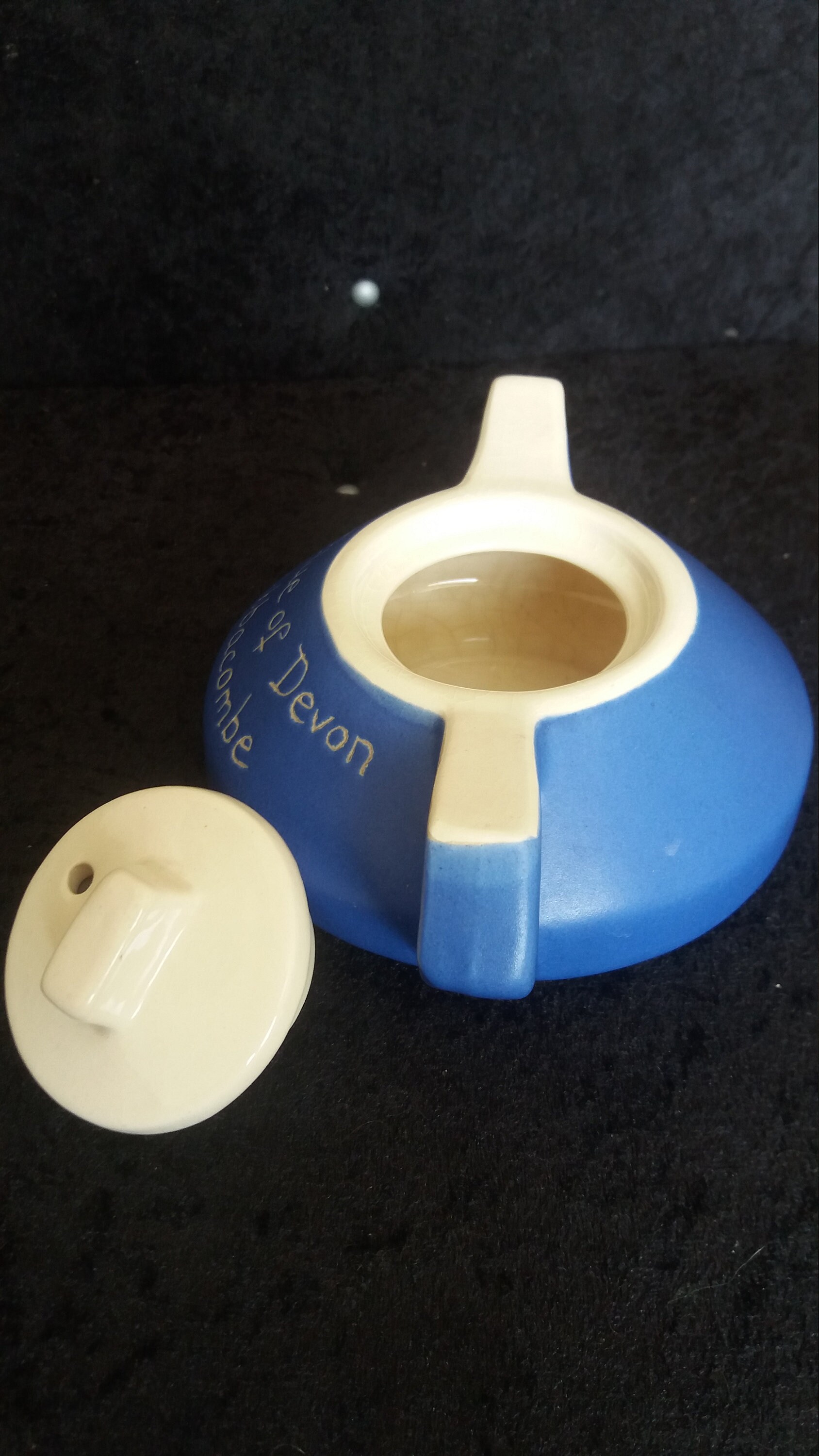 Devonmoor Pottery Art Deco 1930s the Blue of Devon Teapot From ...