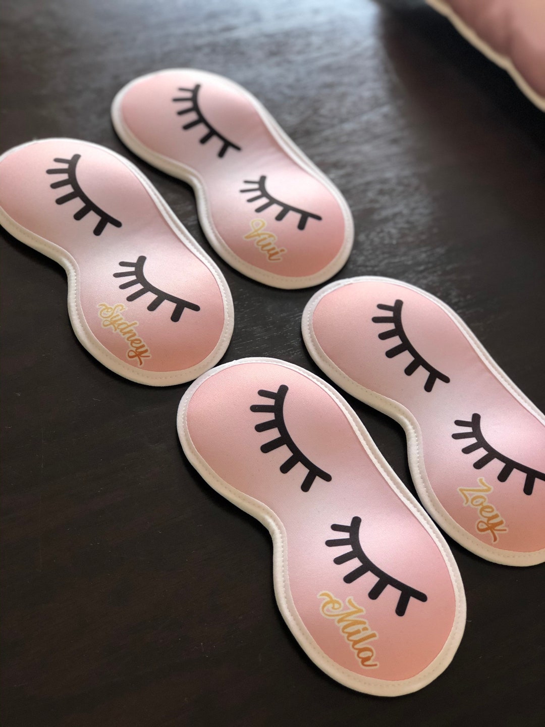 Personalized Sleeping Mask, Sleepover Party Favors, Personalized Party ...